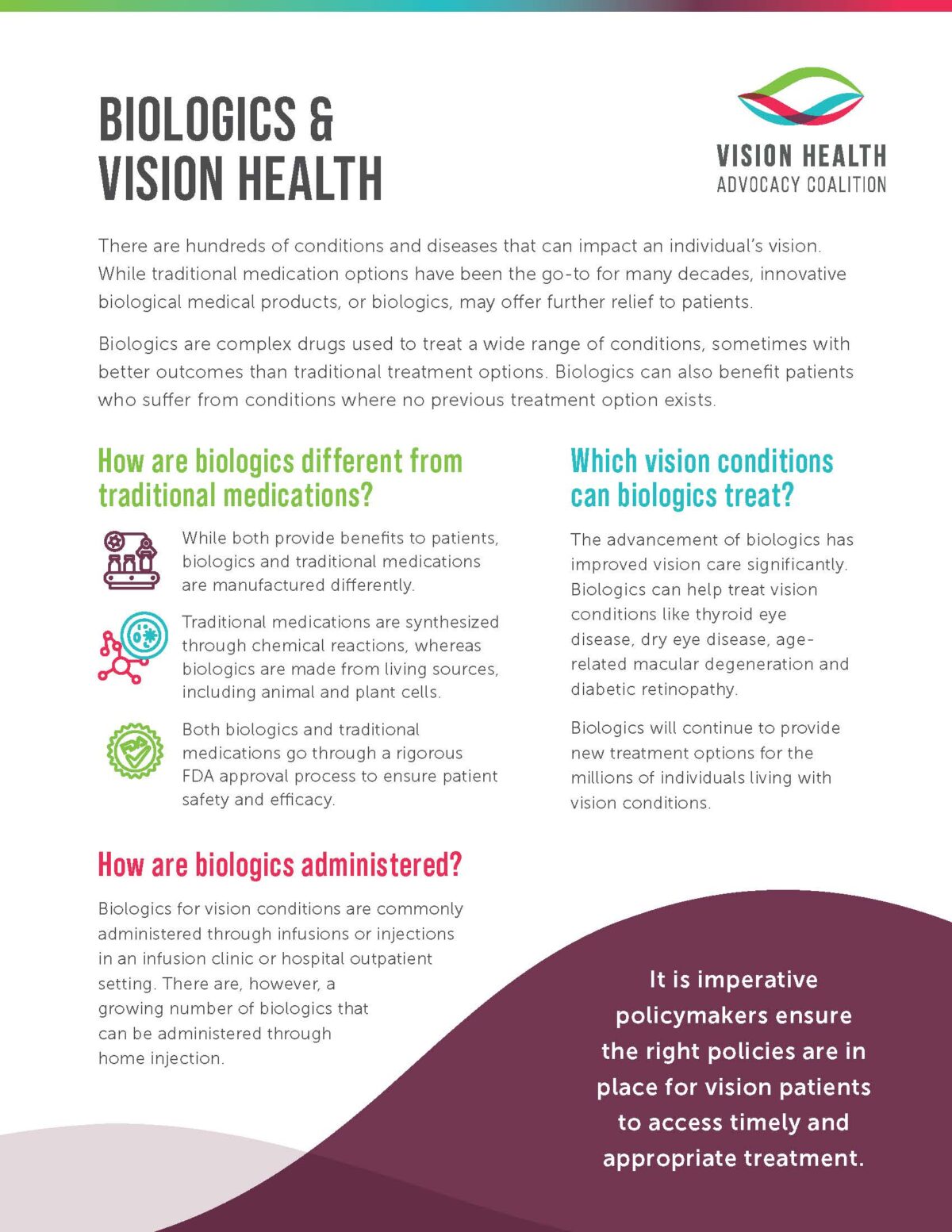Biologics & Vision Health - Vision Health Advocacy